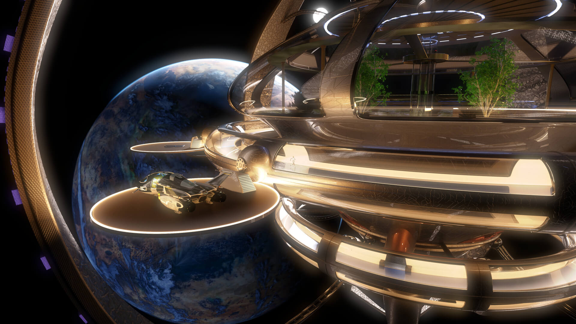 Nirvana Space Station by ikkeVC | RenderHub Wallpapers