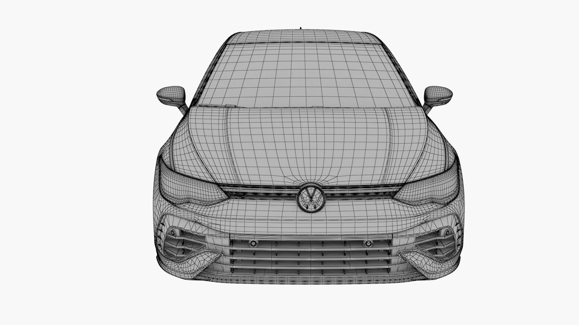 2021 Volkswagen Golf R - 3D Model by ilham45