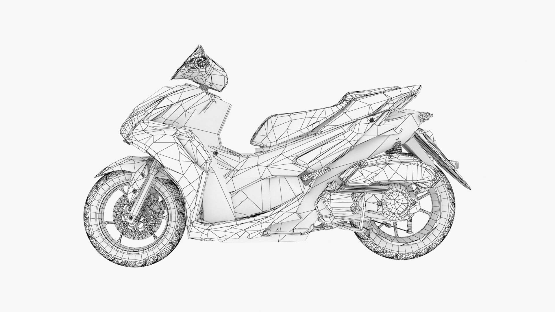 2021 Yamaha Aerox 155 - 3D Model by ilham45