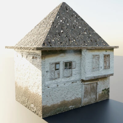 Abandoned House With Broken Windows - Free 3D Model by ilham45