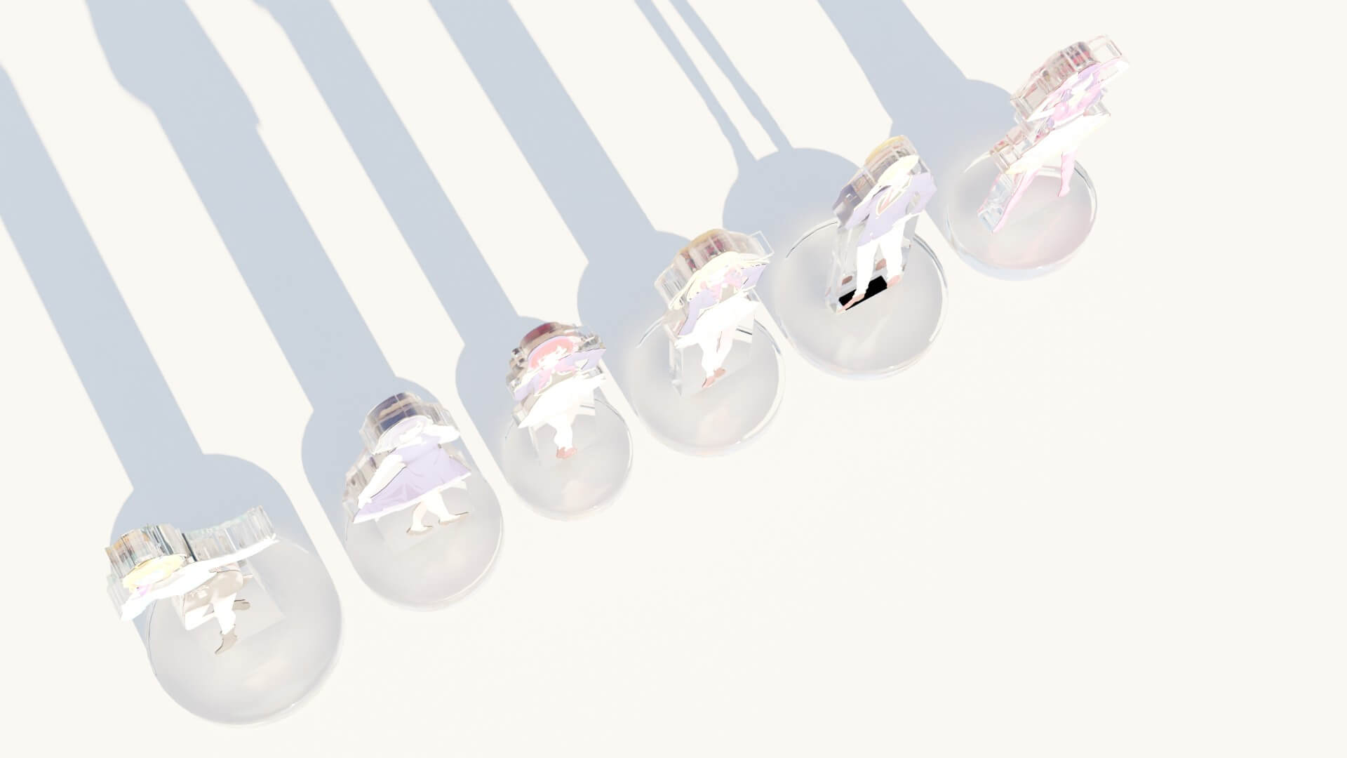 Acrylic Stand All Main Characters Oshi No Ko - 3D Print Model by ilham45