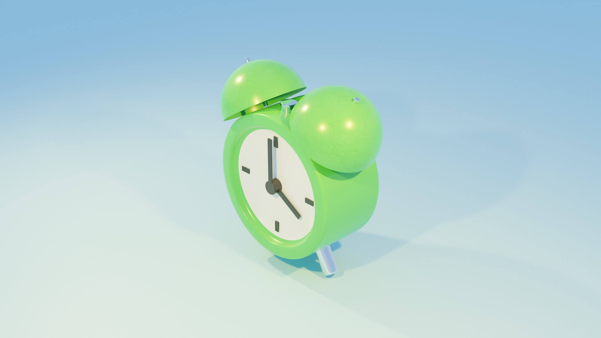 Alarm Clock Green - 3D Model by ilham45