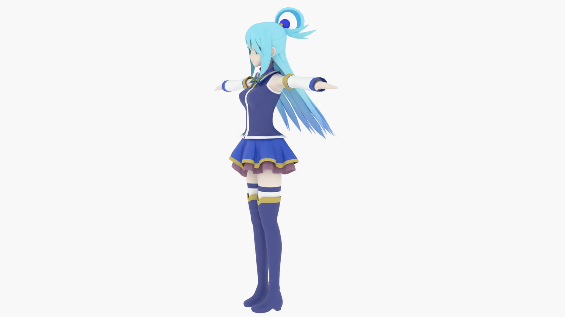 Aqua - Konosuba 3D Model by ilham45
