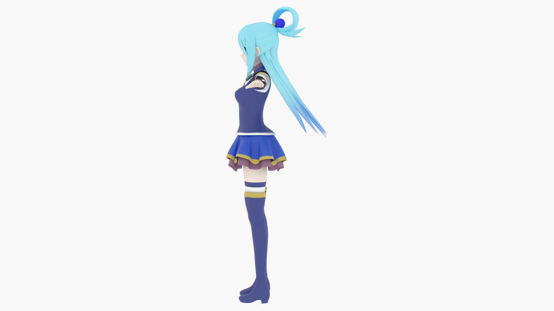 Aqua - Konosuba 3D Model by ilham45