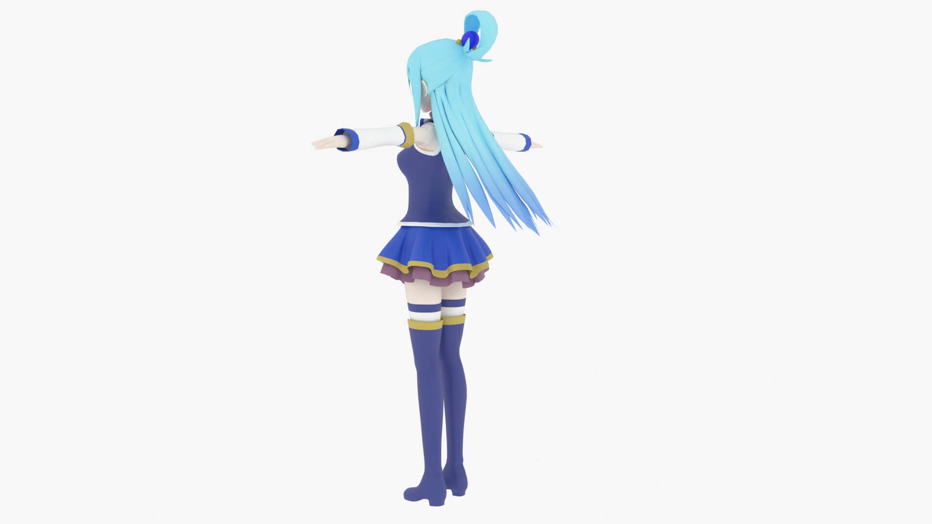 Aqua - Konosuba 3D Model by ilham45