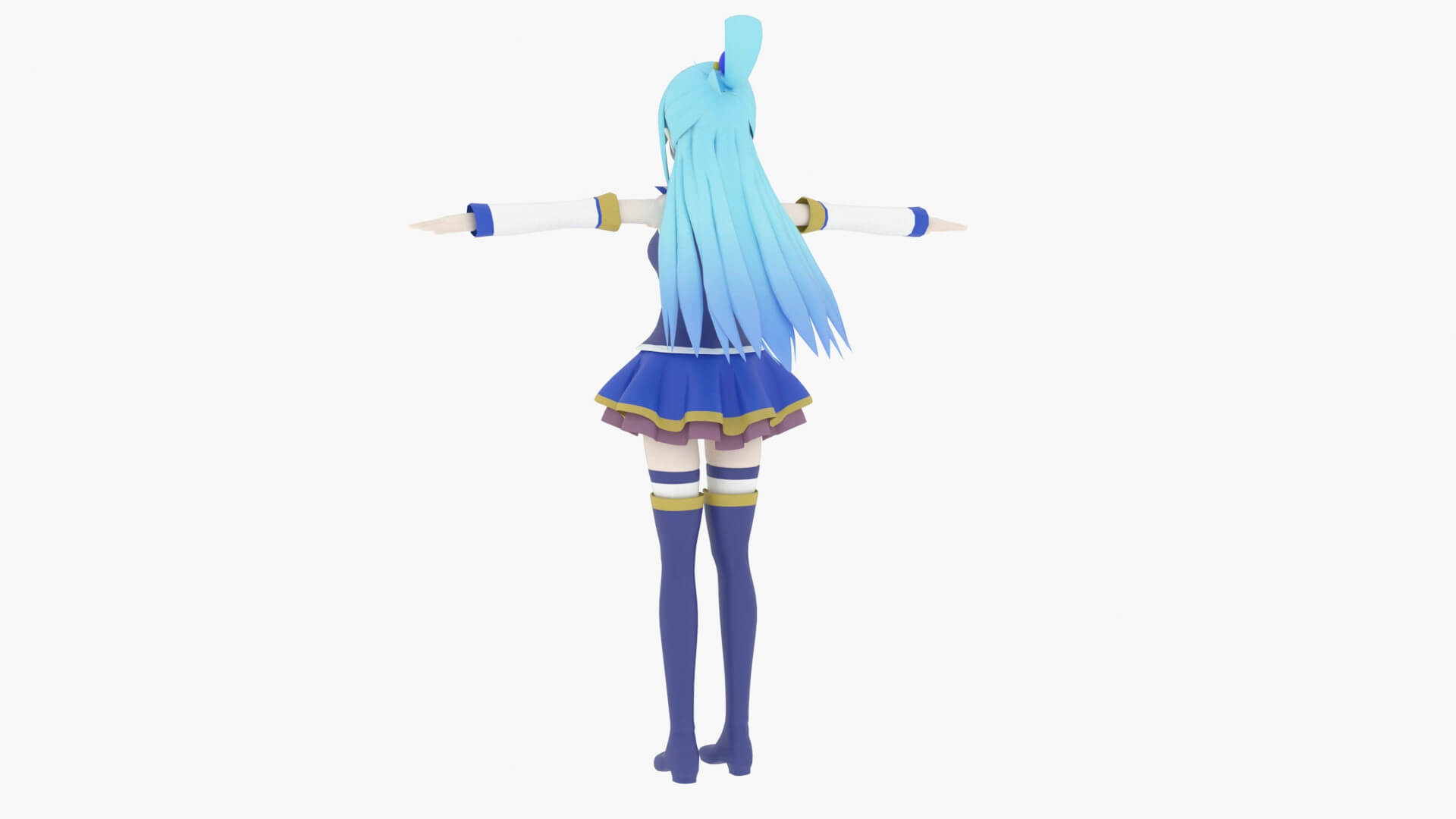 Aqua - Konosuba 3D Model by ilham45
