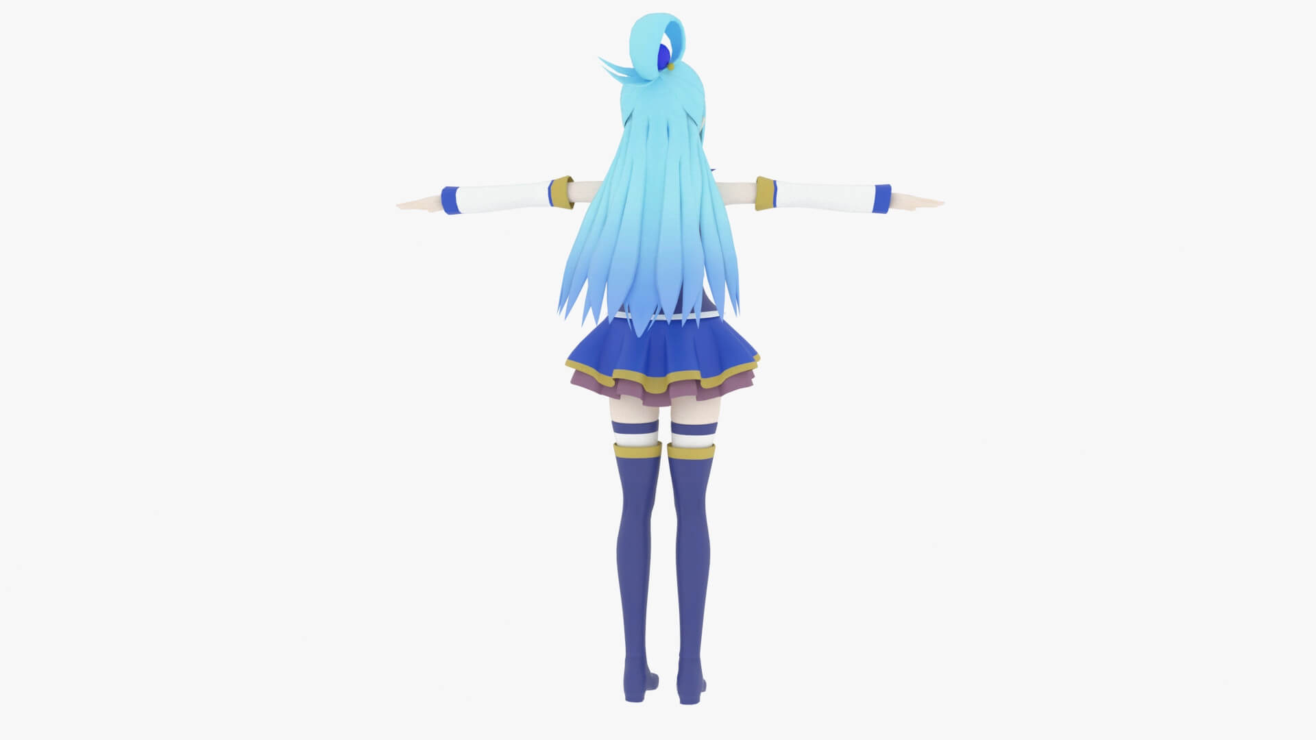 Aqua - Konosuba 3D Model by ilham45