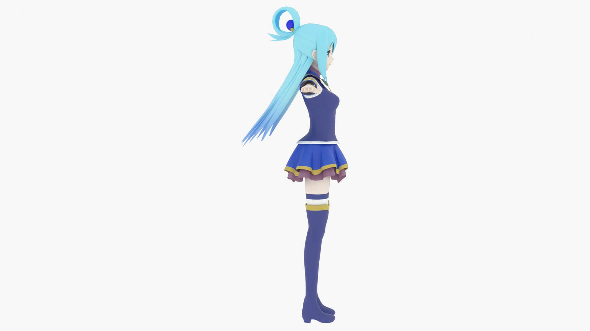 Aqua - Konosuba 3D Model by ilham45