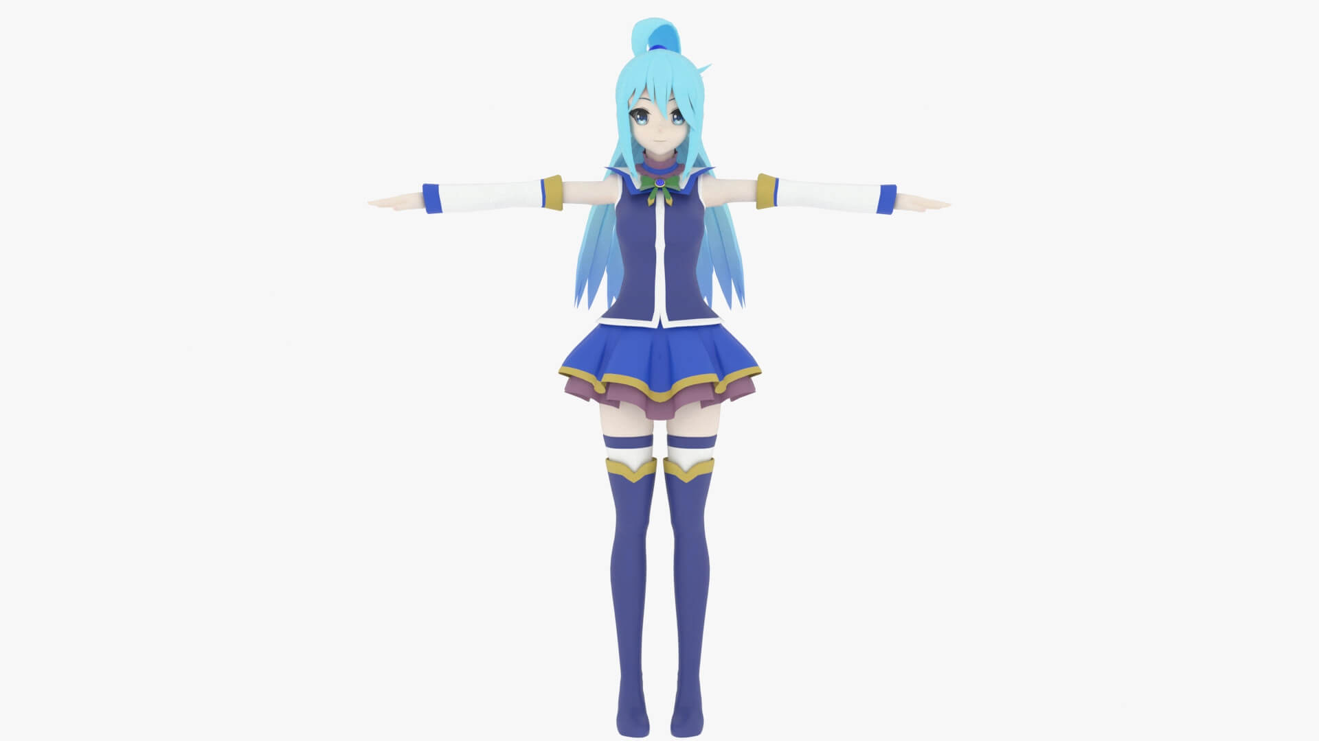 Aqua - Konosuba 3D Model by ilham45