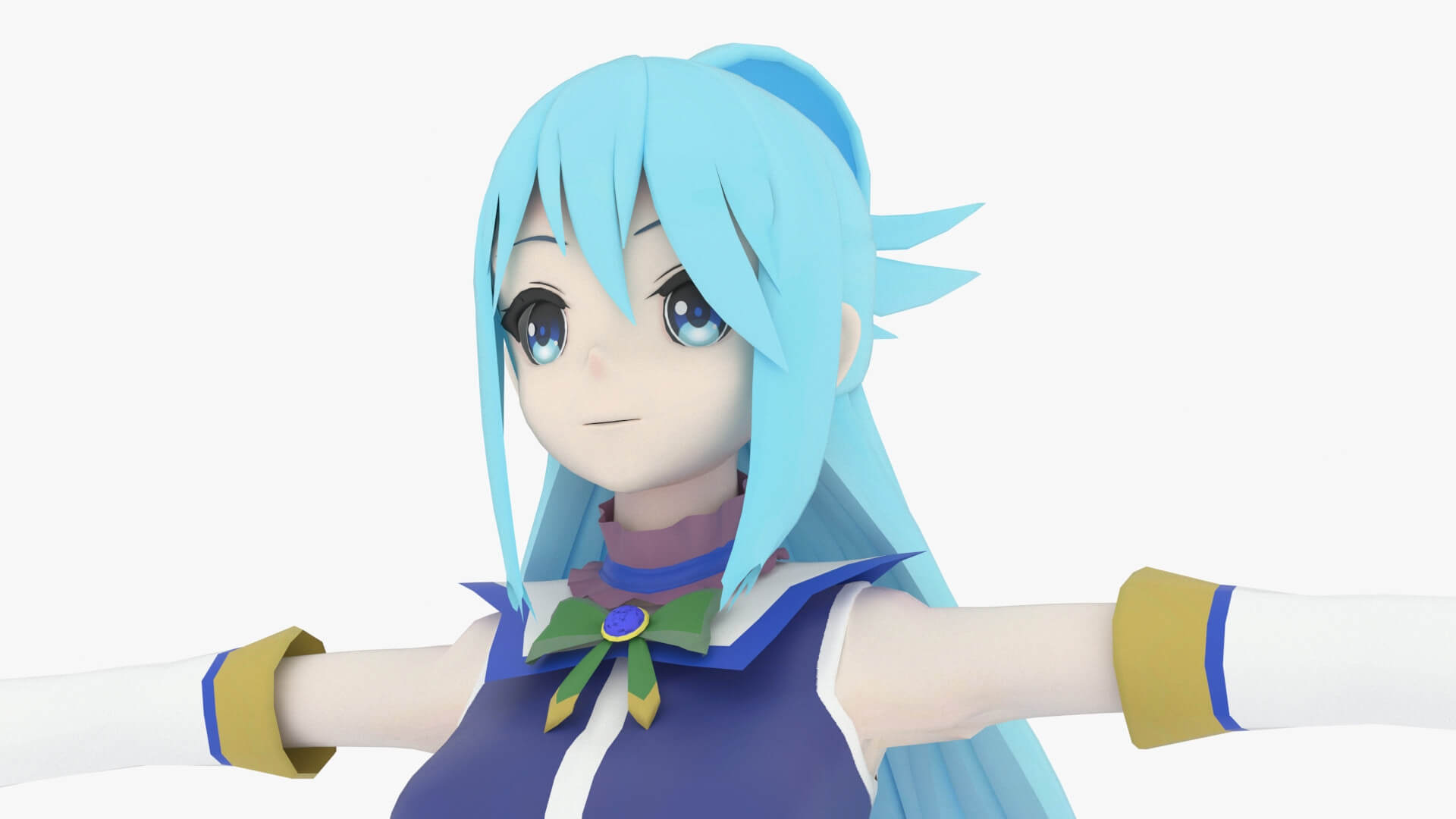 Aqua - Konosuba 3D Model by ilham45