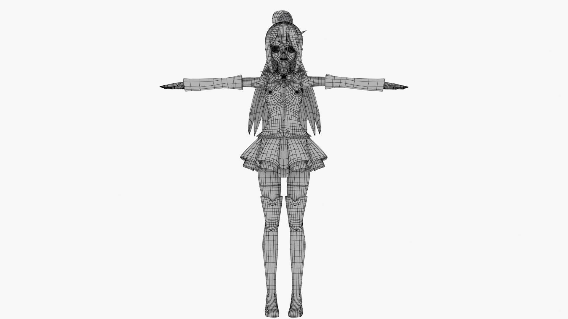 Aqua - Konosuba 3D Model by ilham45