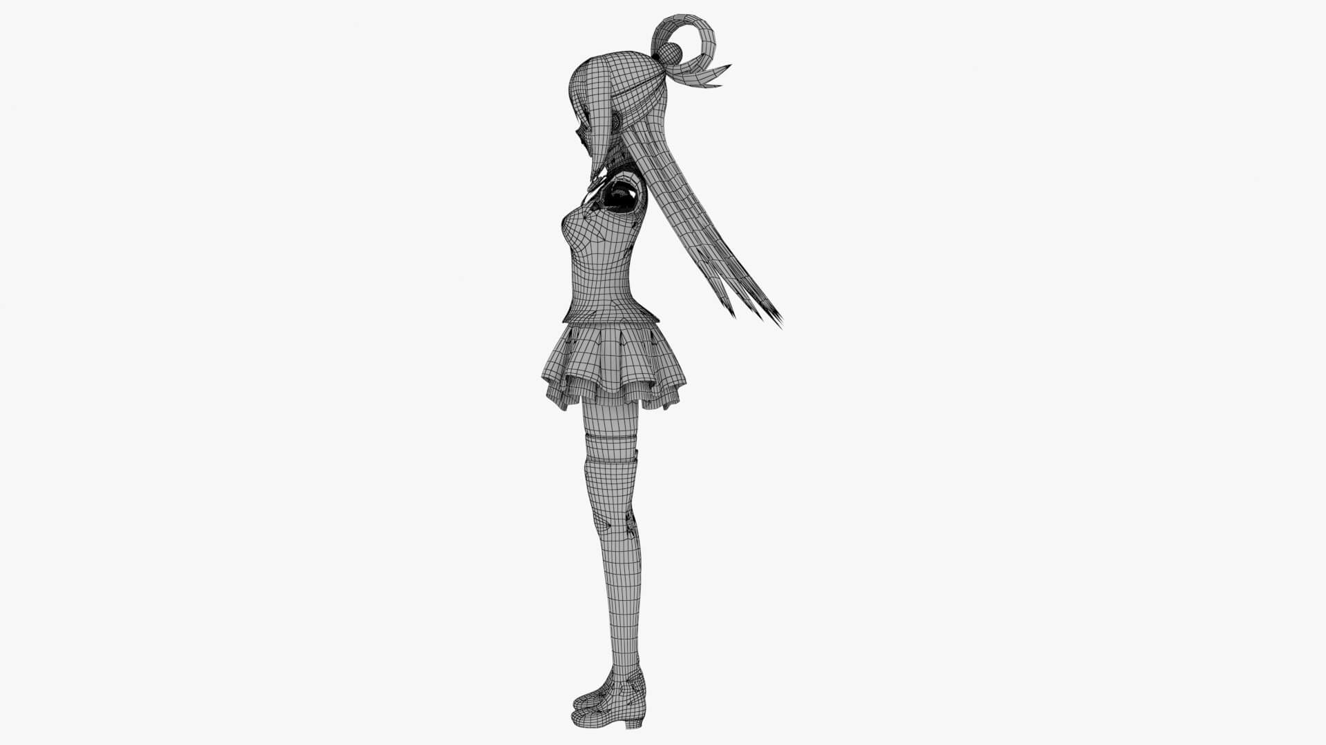 Aqua - Konosuba 3D Model by ilham45