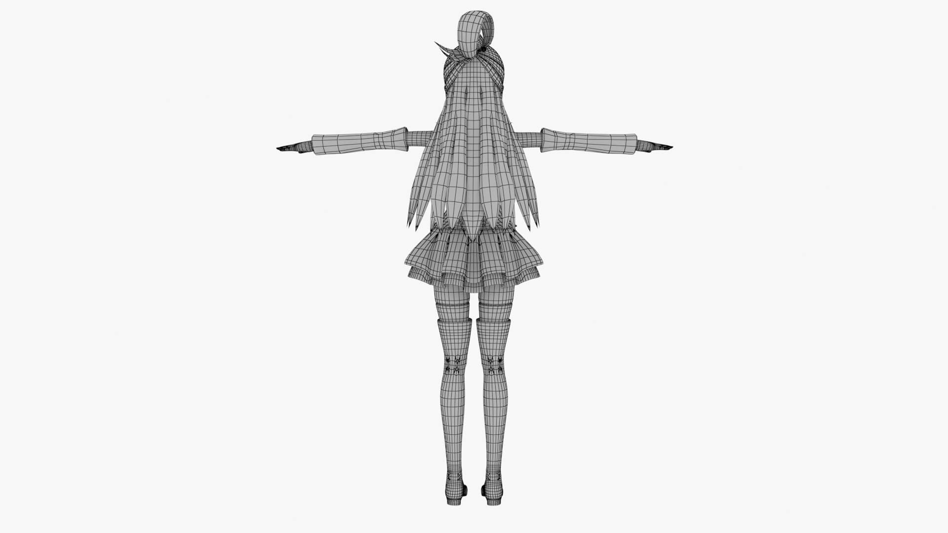 Aqua - Konosuba 3D Model by ilham45