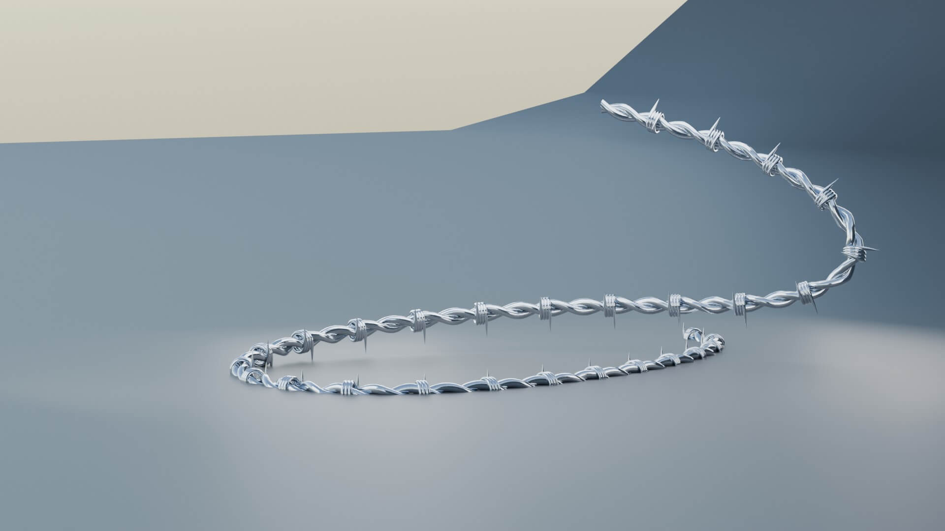 Barbed Wire Metal - 3D Model by ilham45