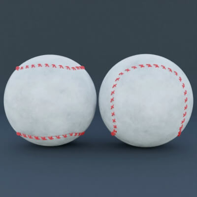 Baseball Ball - 3D Model by ilham45