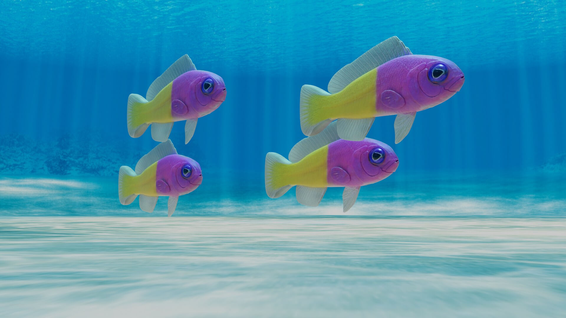 Bicolor Dottyback Fish - 3D Model by ilham45