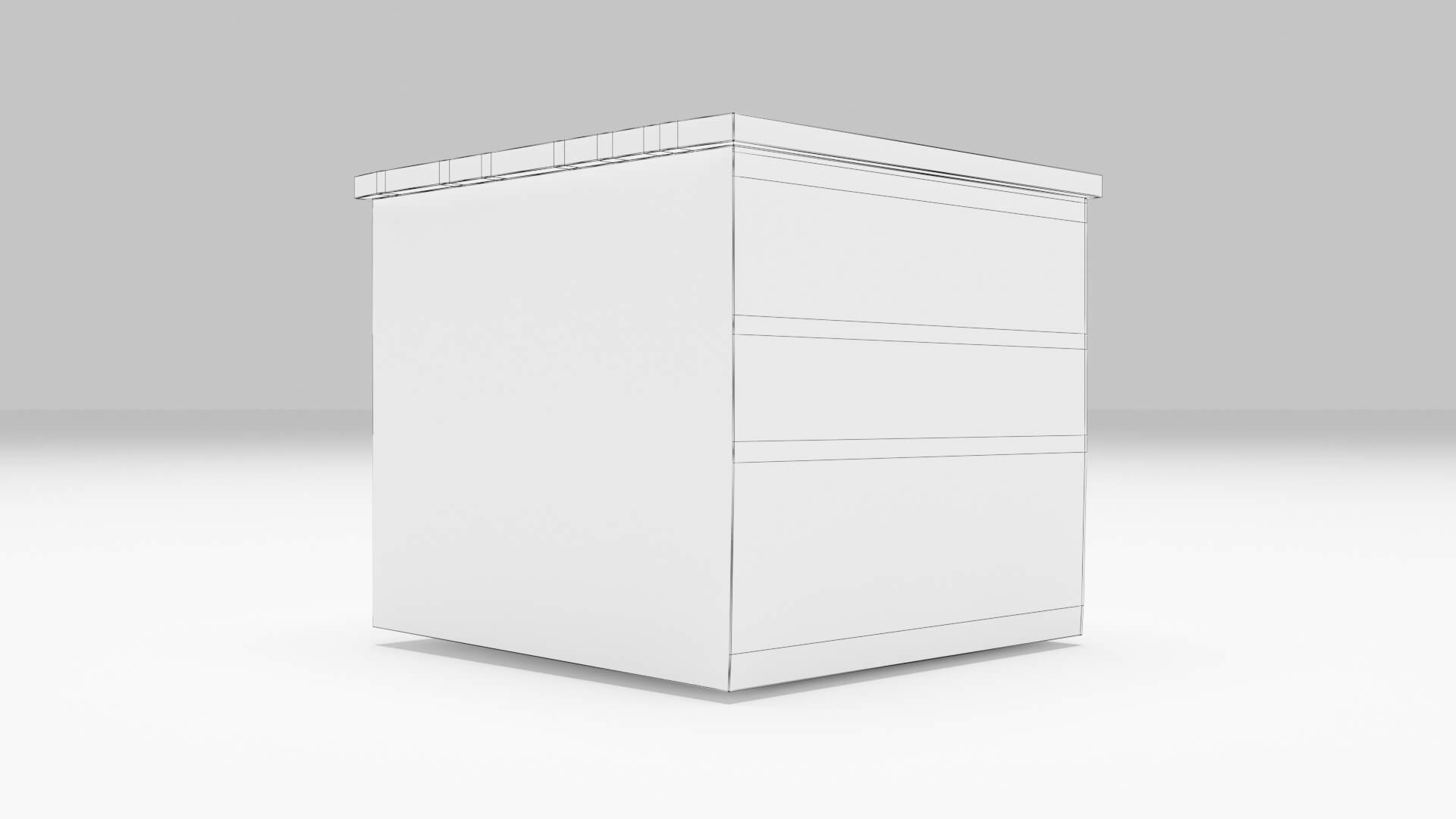 Brown Concrete Building - 3D Model by ilham45