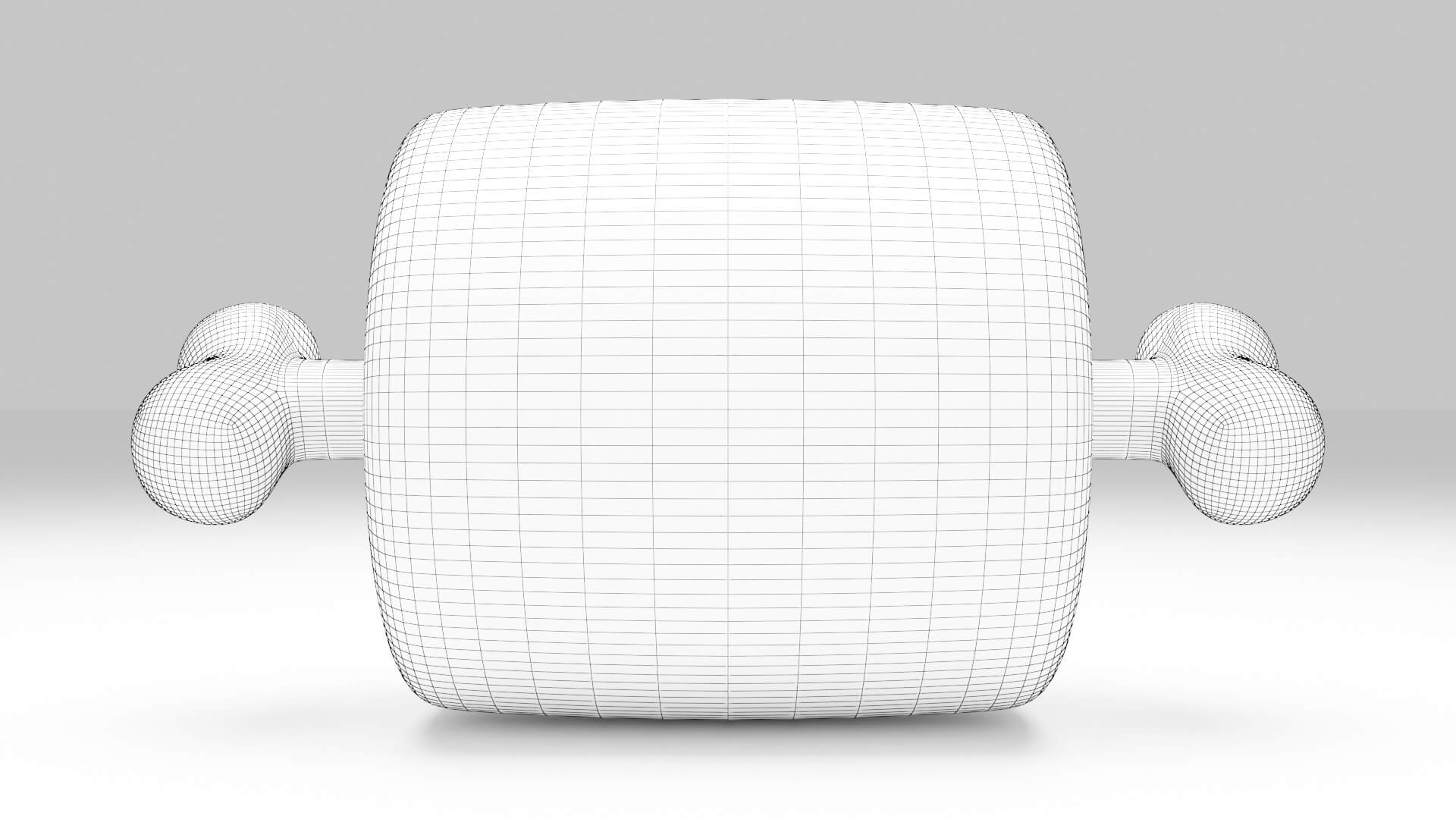 Cartoon Bone of Meat - 3D Model by ilham45