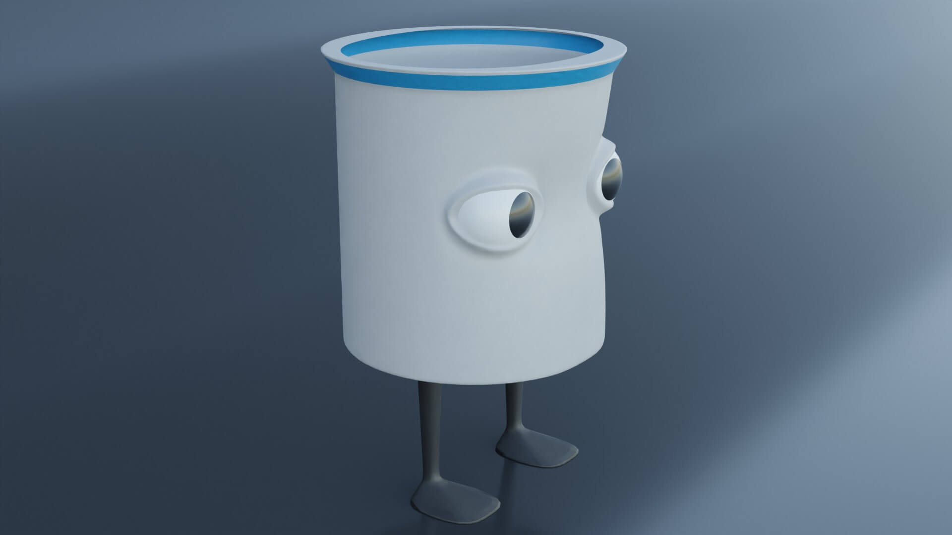 Cartoon Glass Cup - 3D Model by ilham45