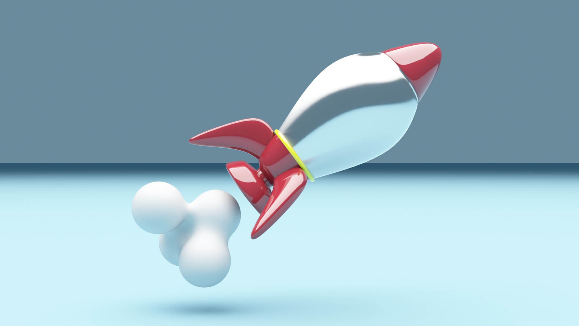 Cartoon Rocket - 3D Model by ilham45
