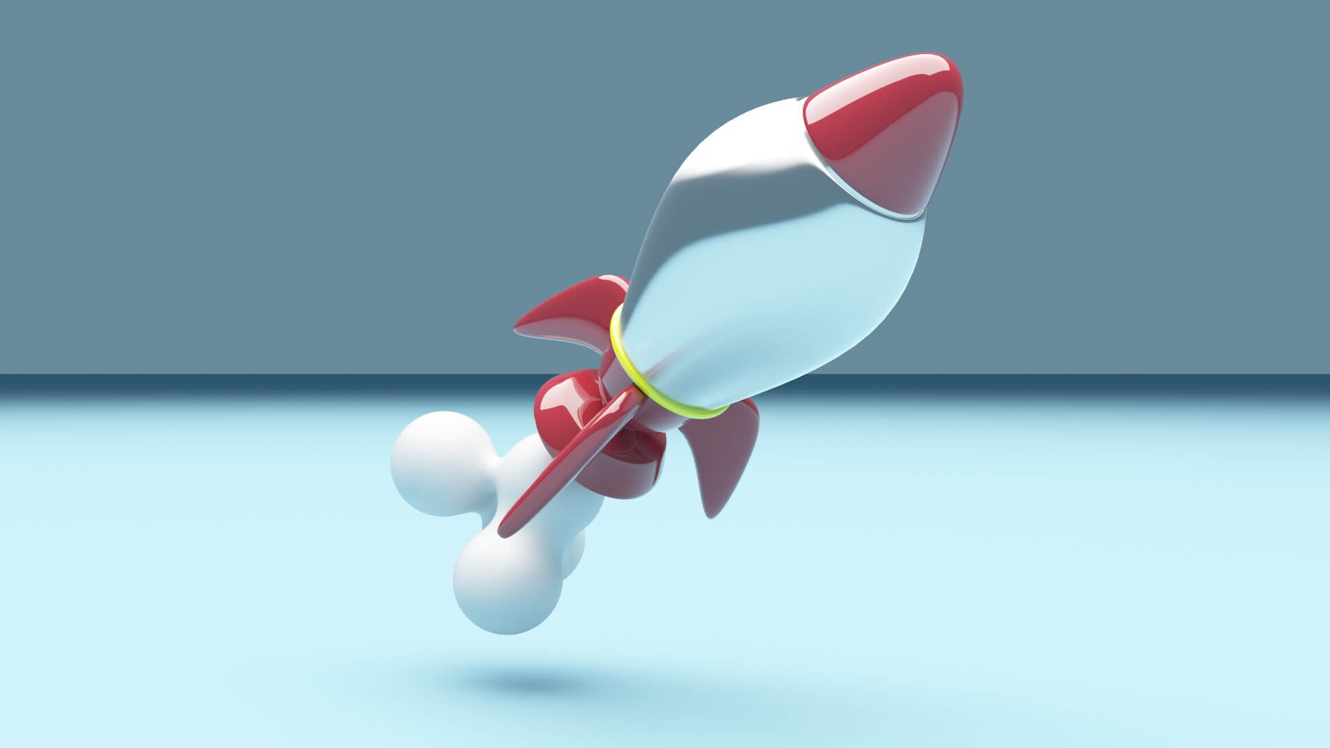 Cartoon Rocket - 3D Model by ilham45