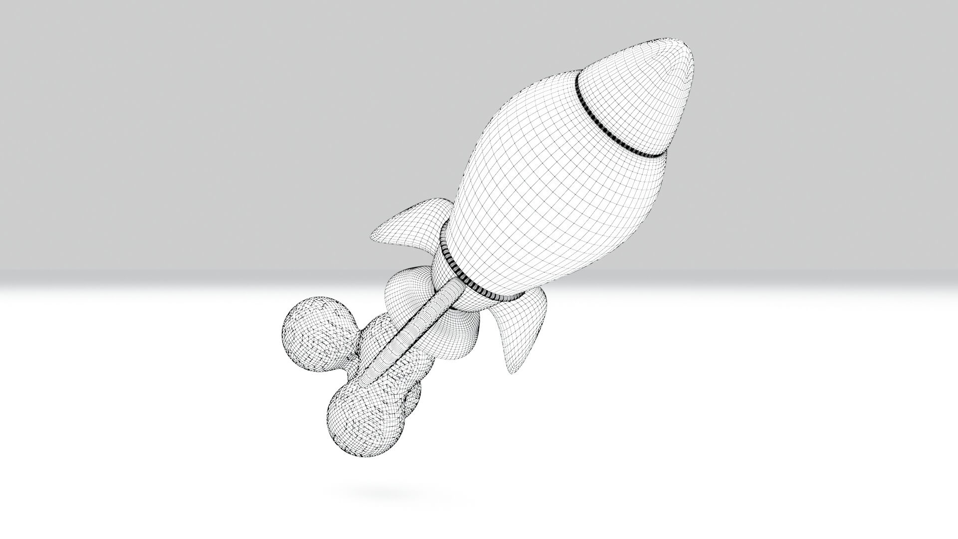 Cartoon Rocket - 3D Model by ilham45