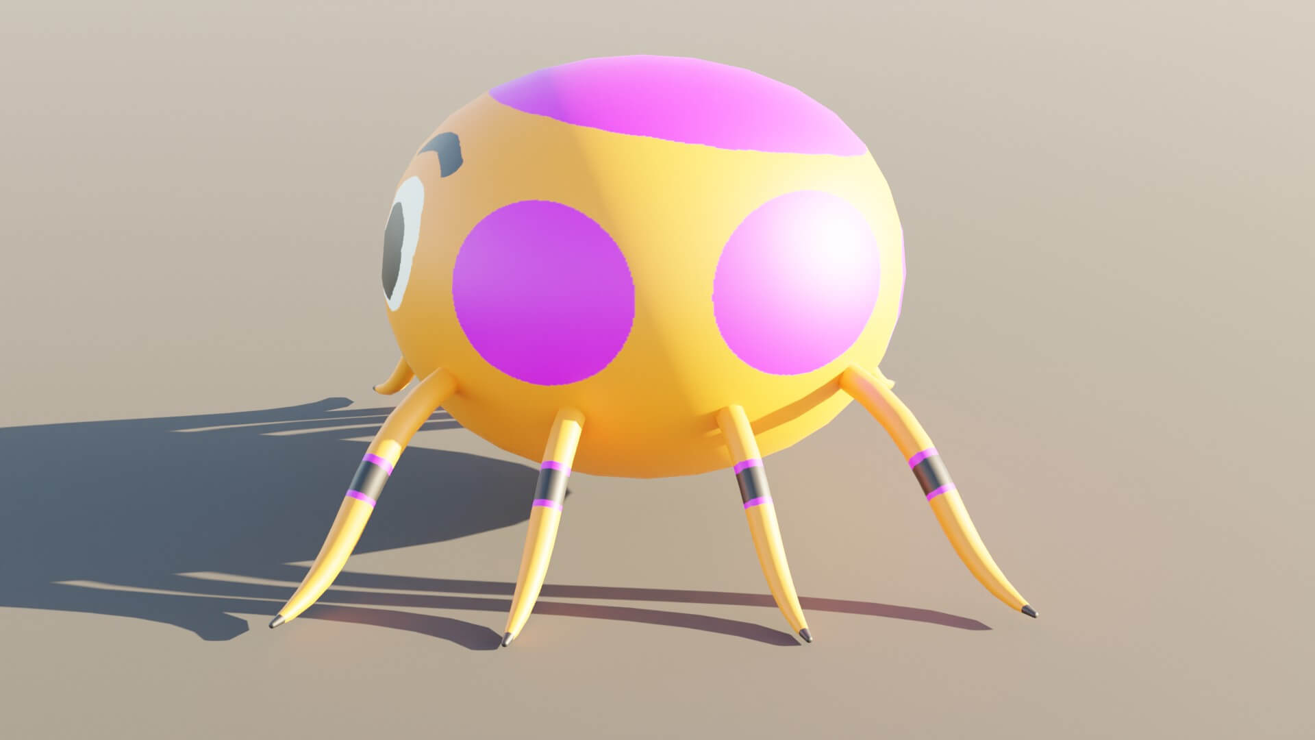 Cartoon Spider - 3D Model by ilham45