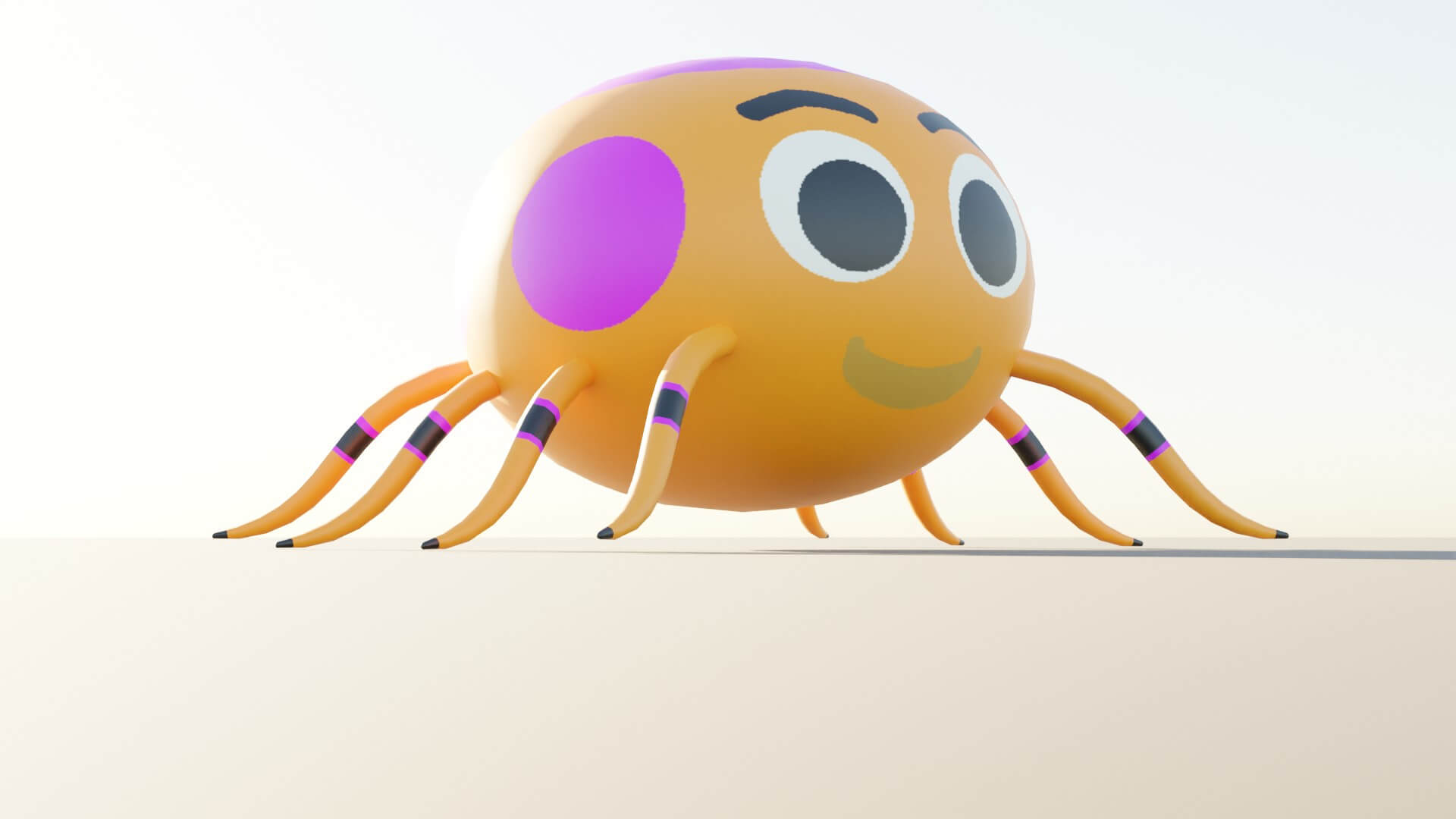 Cartoon Spider - 3D Model by ilham45