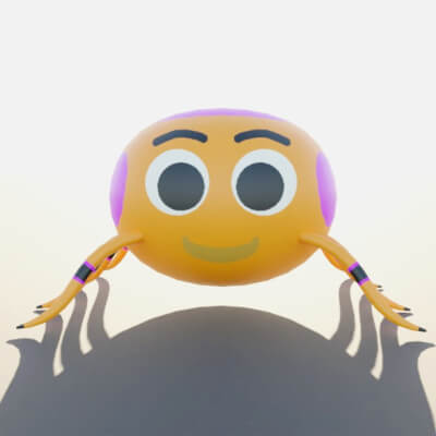 Cartoon Spider - 3D Model by ilham45
