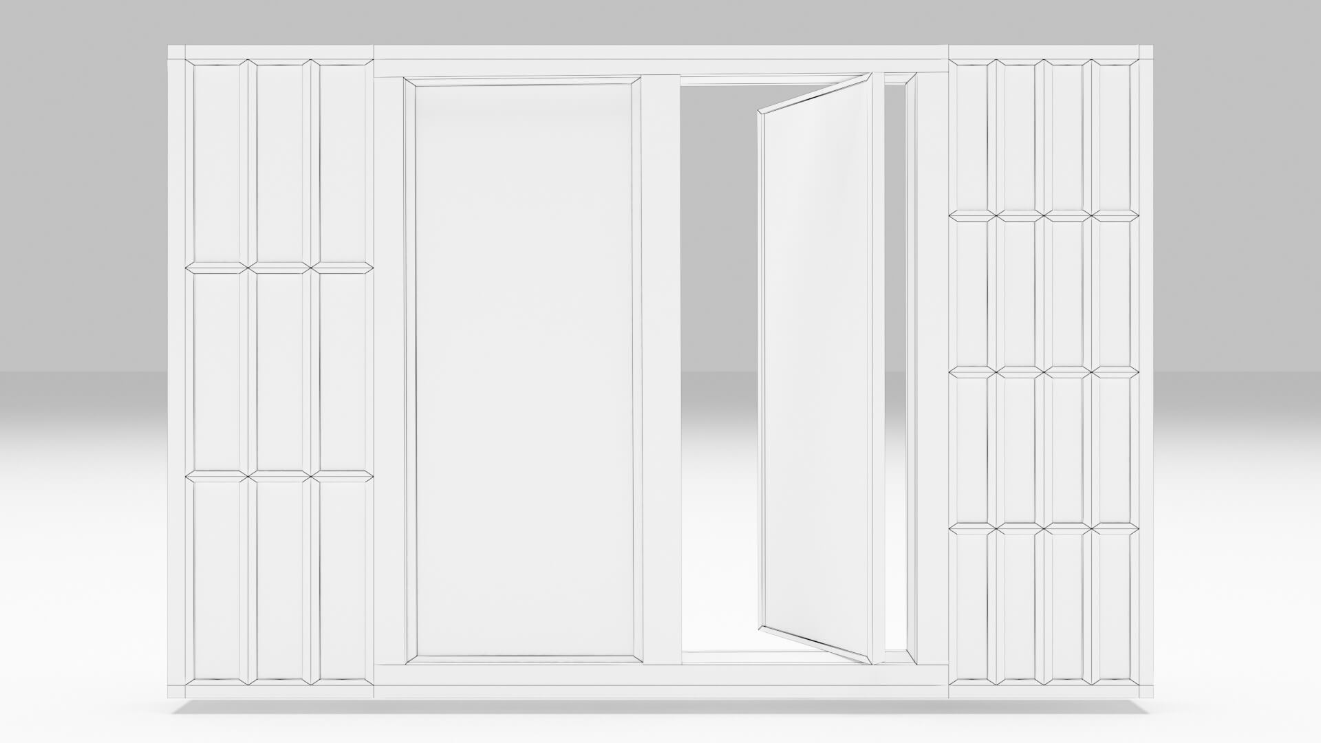 Casement Window - 3D Model by ilham45