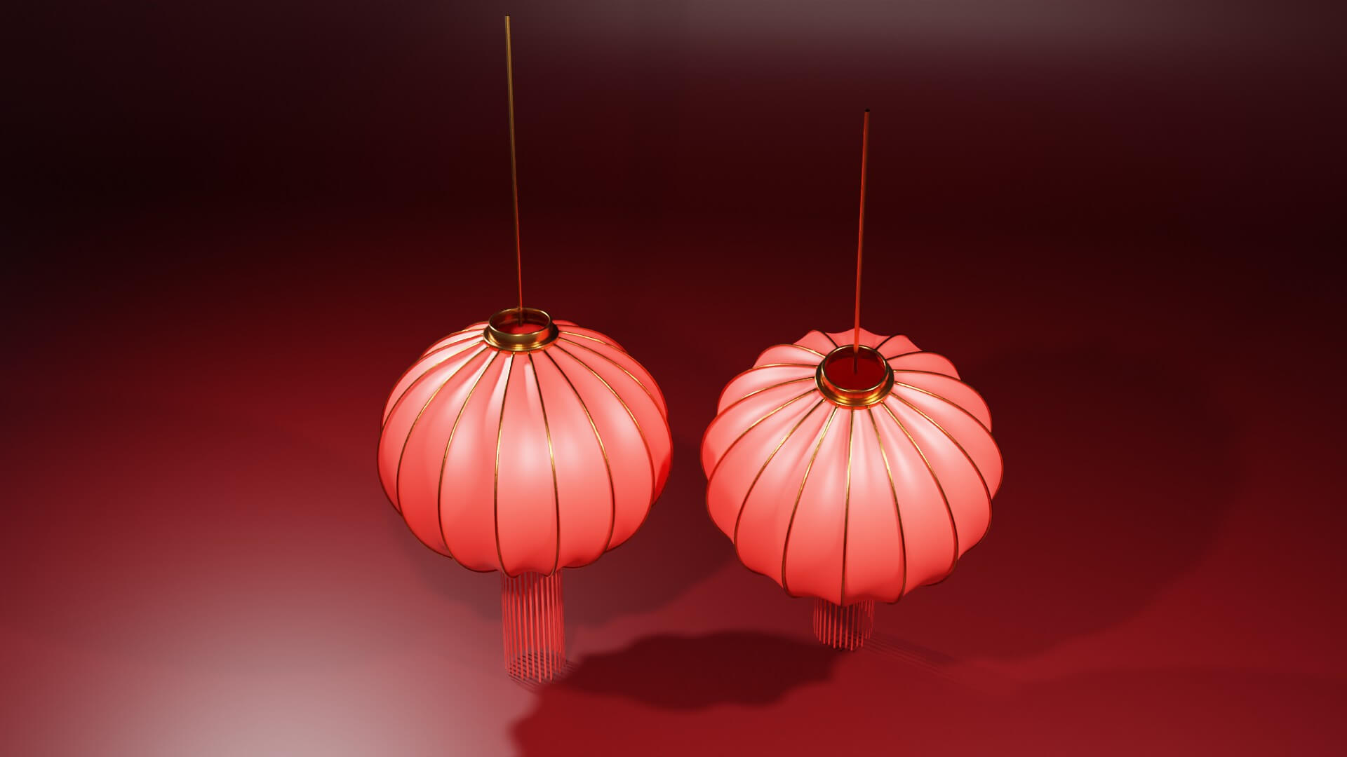 Chinese Lantern - 3D Model by ilham45