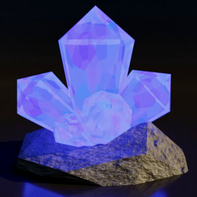Crystal Chunk - 3D Model by ilham45