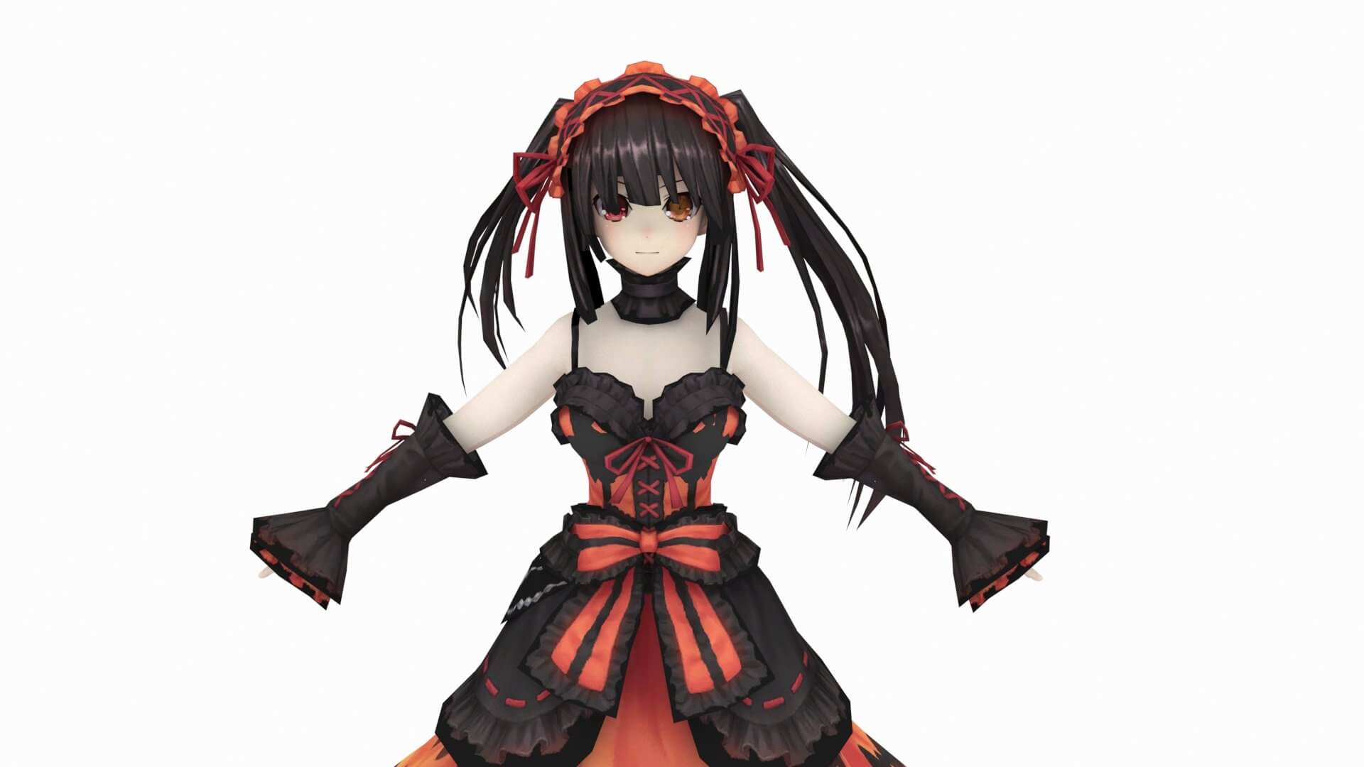 Date A Live - Tokisaki Kurumi 3D Model by ilham45