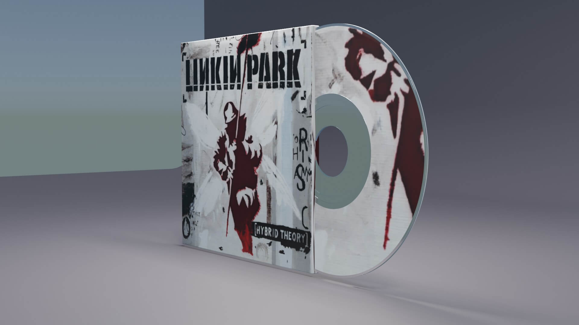 Disk Album Linkin Park Hybrid Theory - 3D Model by ilham45