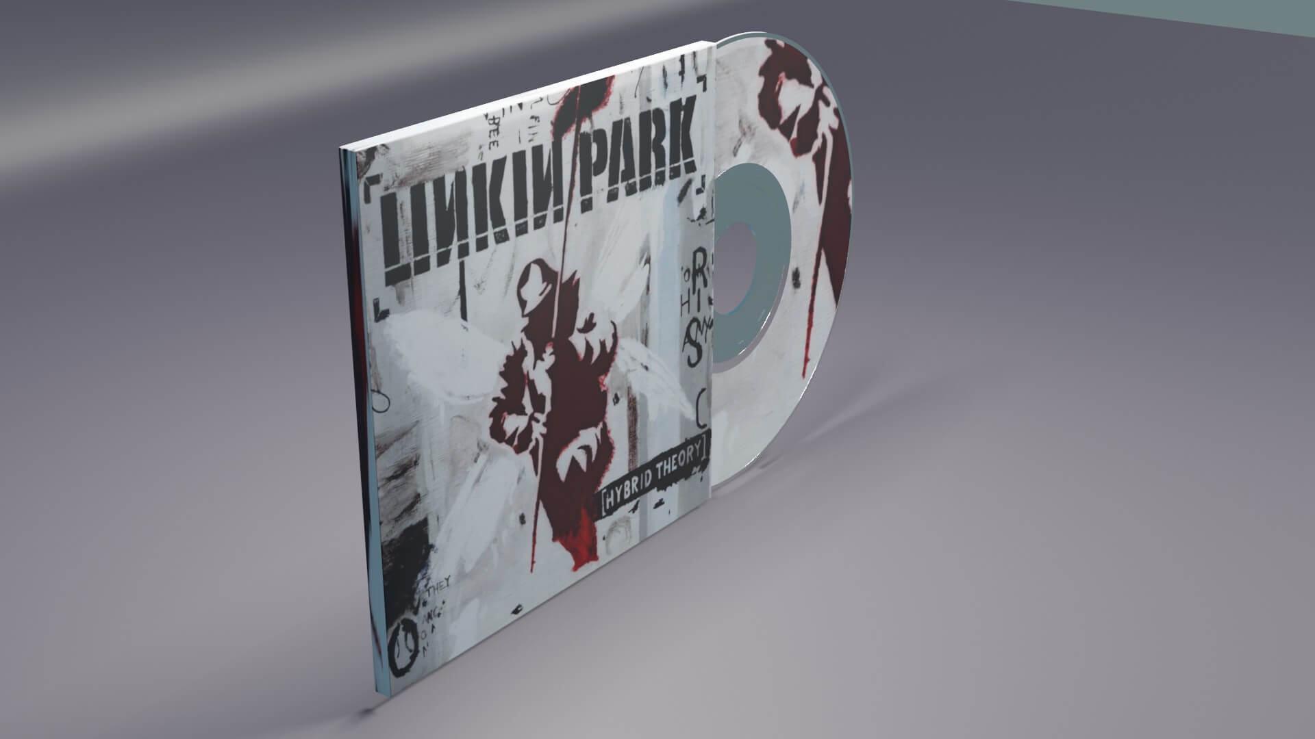 Disk Album Linkin Park Hybrid Theory - 3D Model by ilham45