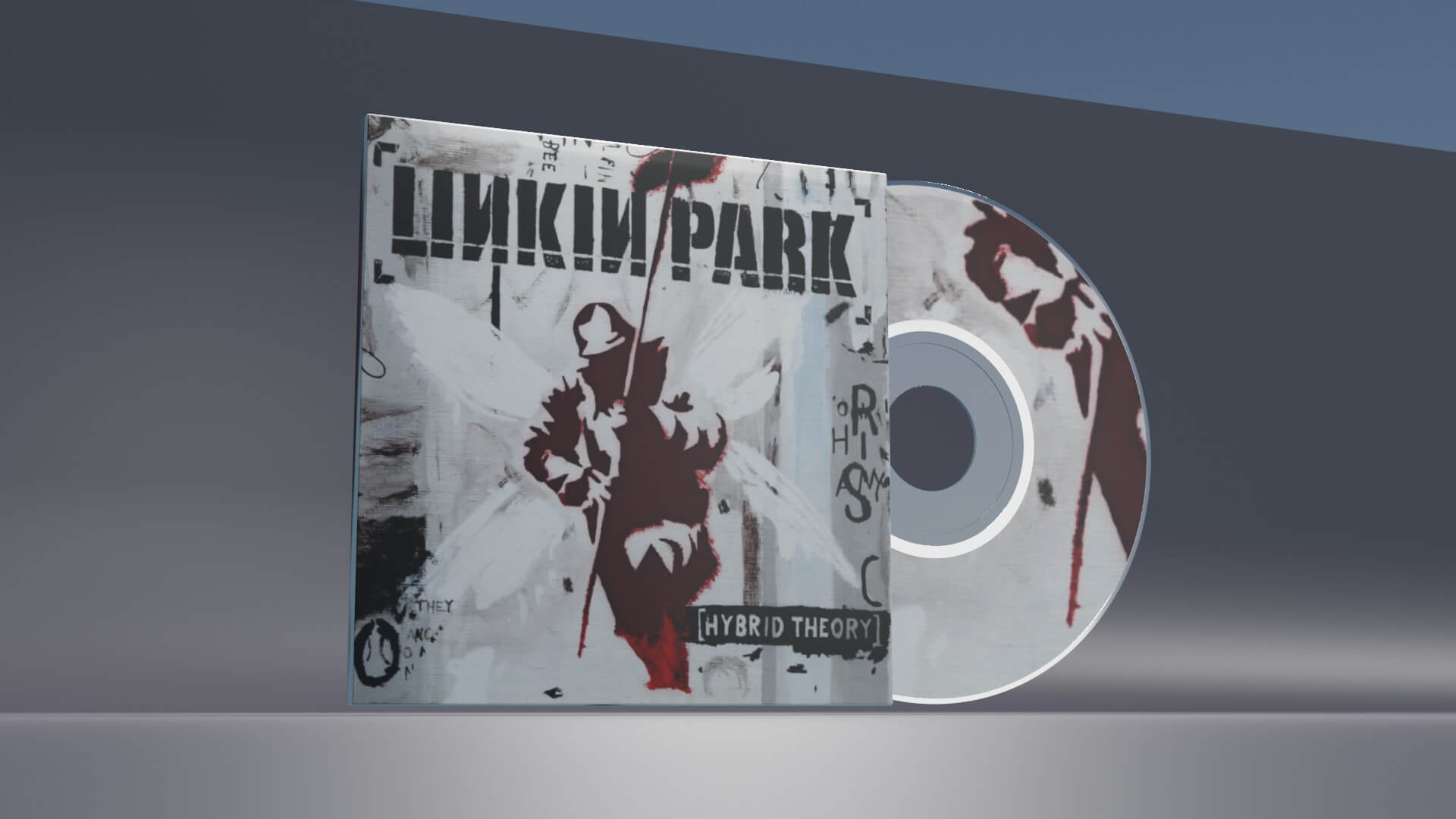 Disk Album Linkin Park Hybrid Theory - 3D Model by ilham45