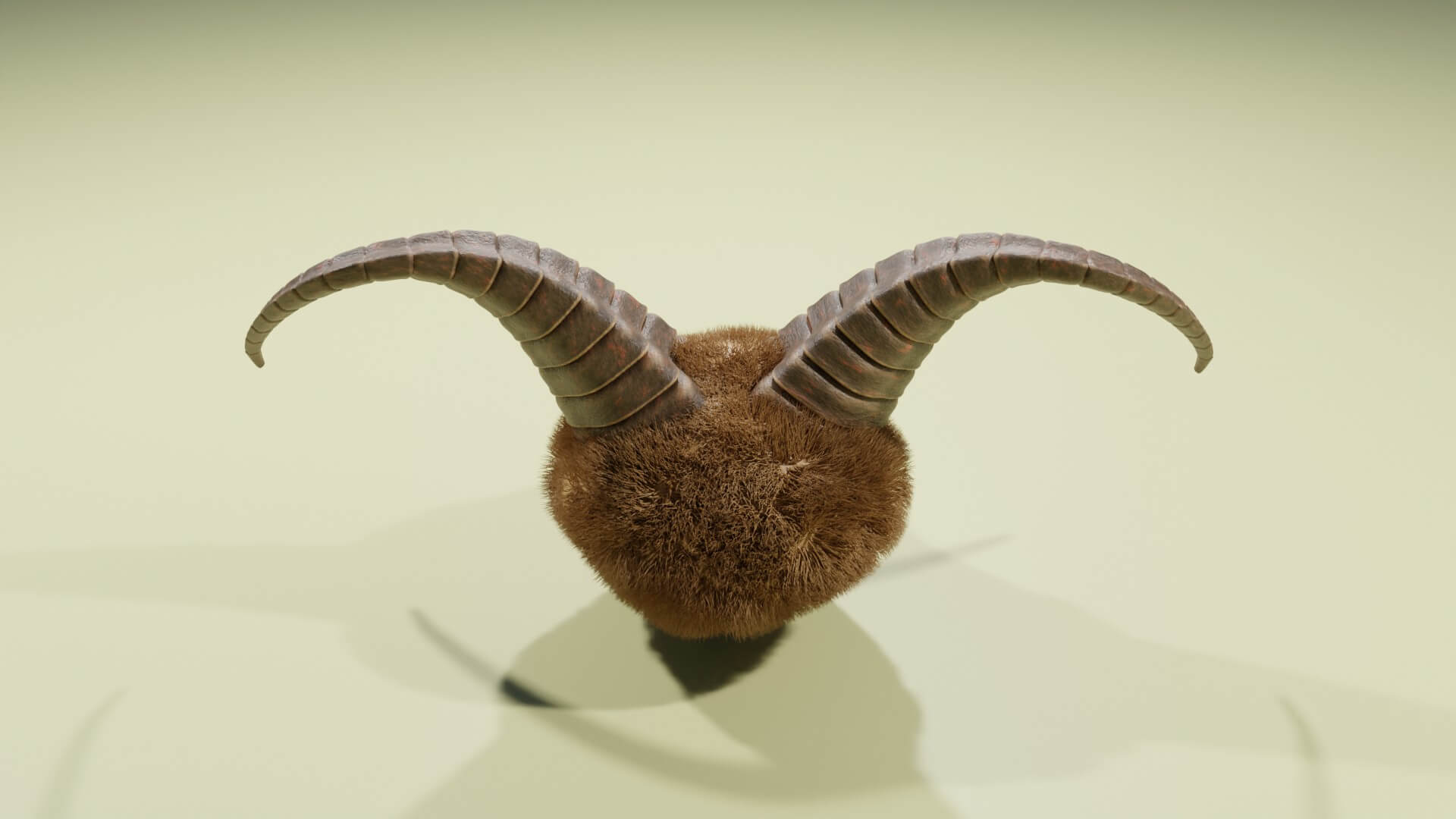 Display Horns Statue - 3D Model by ilham45