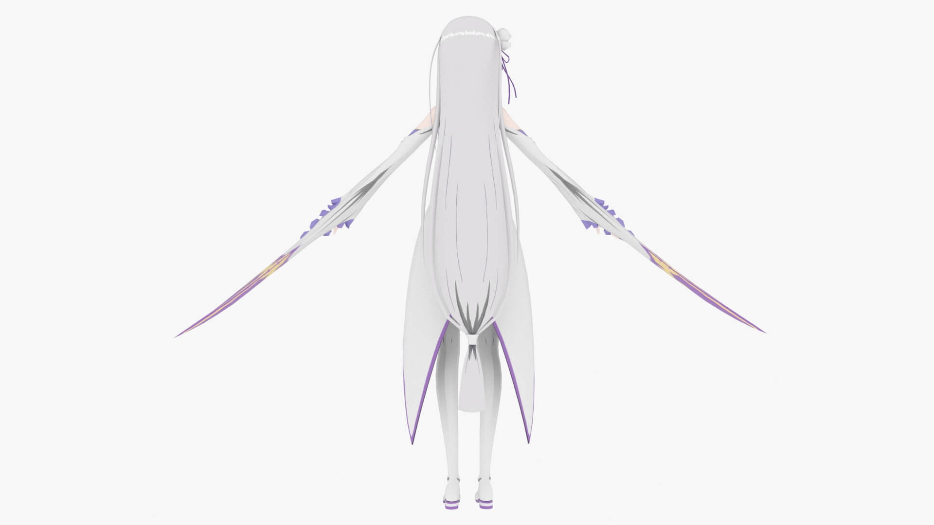 Emilia - Re Zero Kara Hajimeru Isekai Seikatsu 3D Model by ilham45