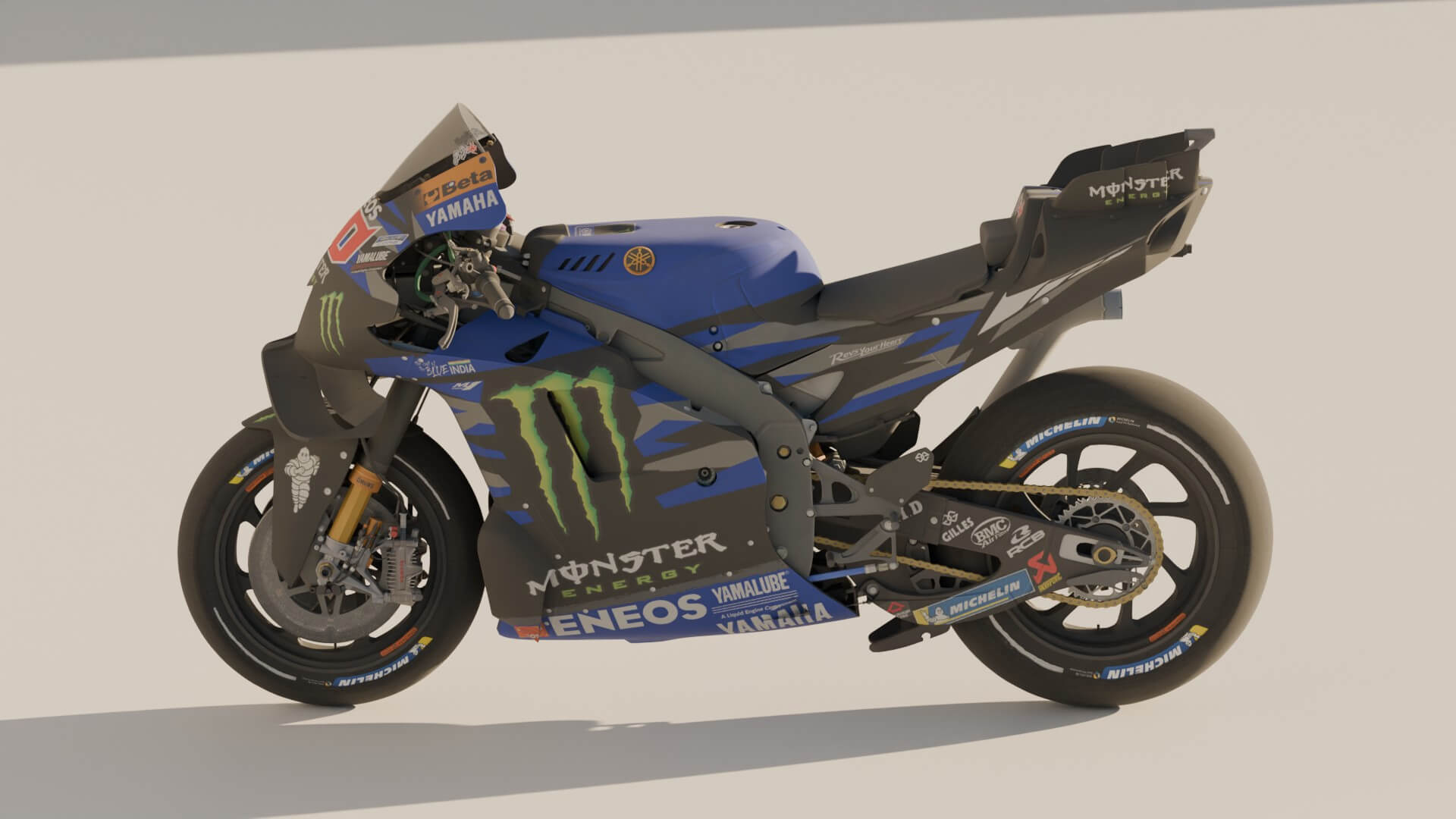 Fabio Quartararo Yamaha YZR-M1 2024 MotoGP 3D Model by ilham45