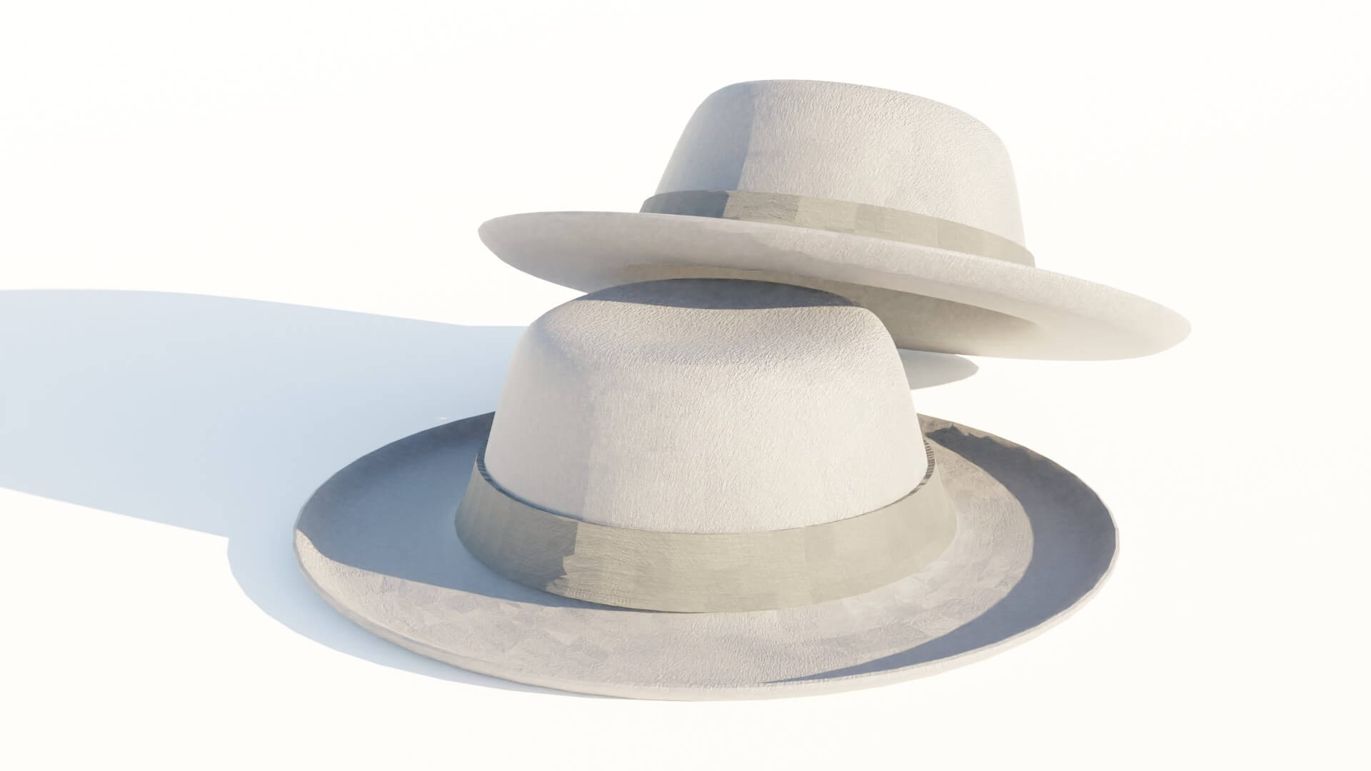 Gray Fedora Hat - 3D Model by ilham45