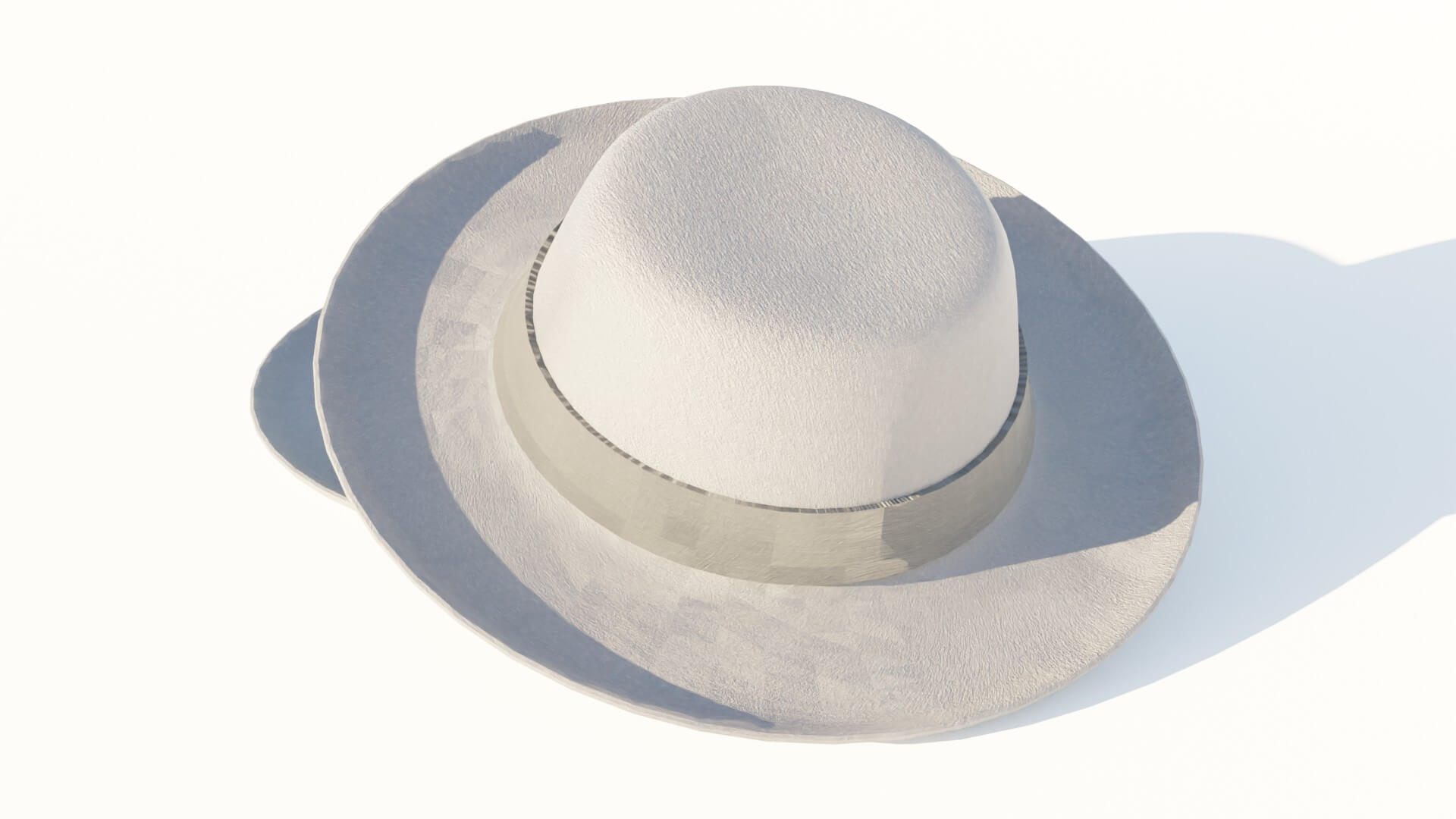 Gray Fedora Hat - 3D Model by ilham45