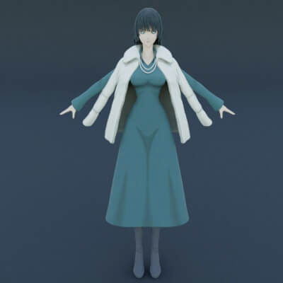 Fubuki - One Punch Man 3D Model by ilham45