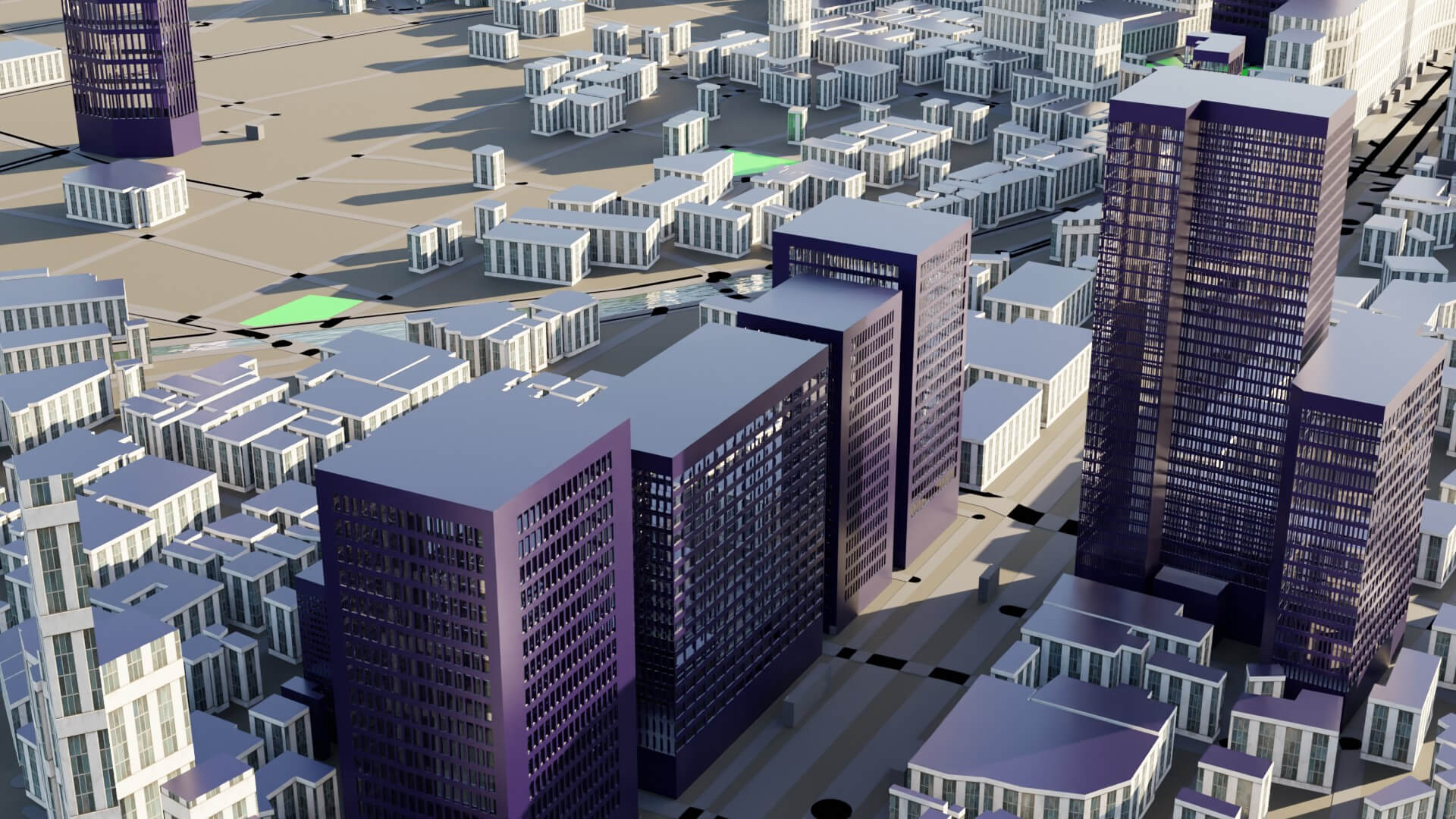 Fukuoka Japan Citymap Building - 3D Model by ilham45