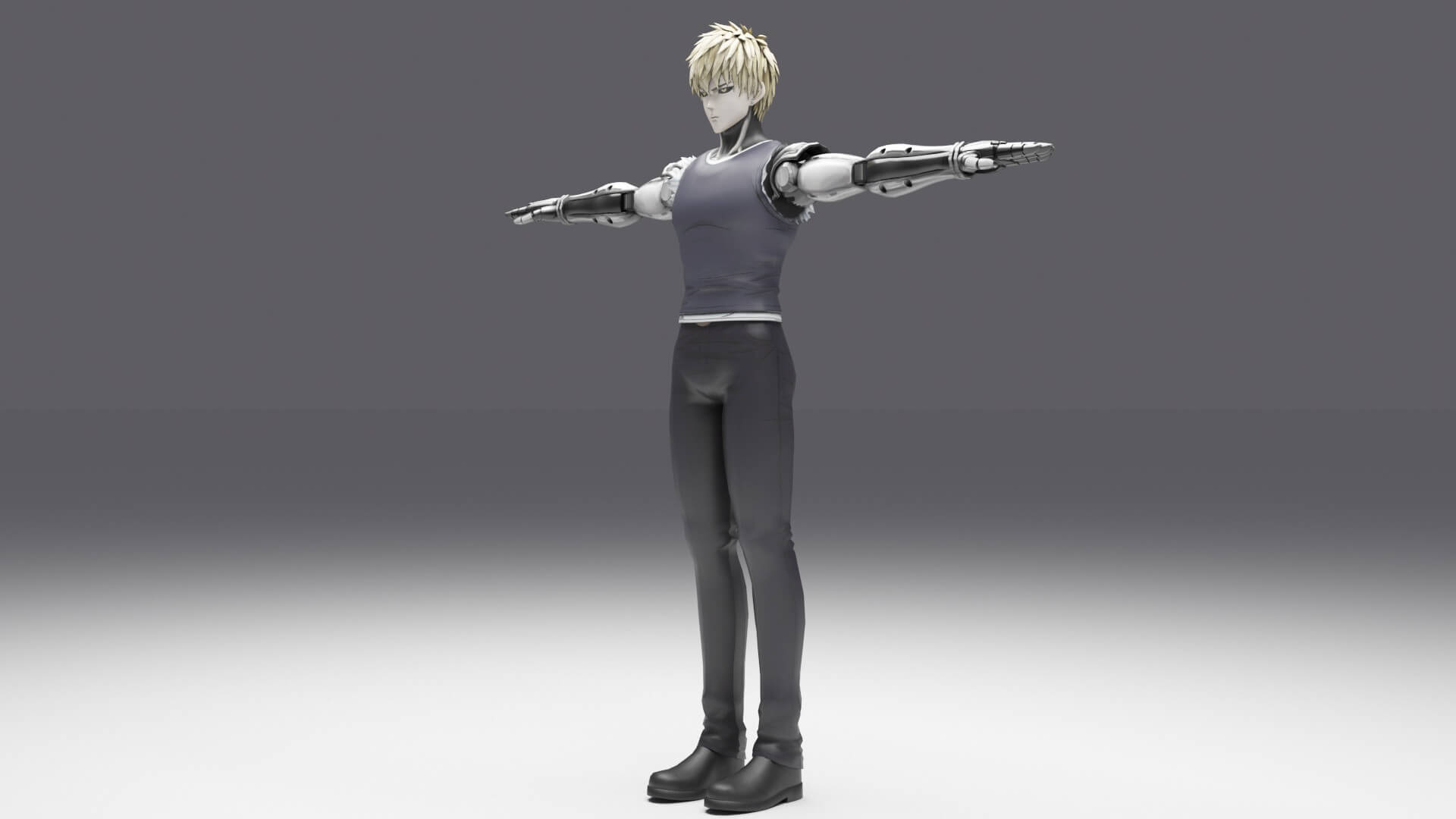 Genos - One Punch Man 3D Model by ilham45