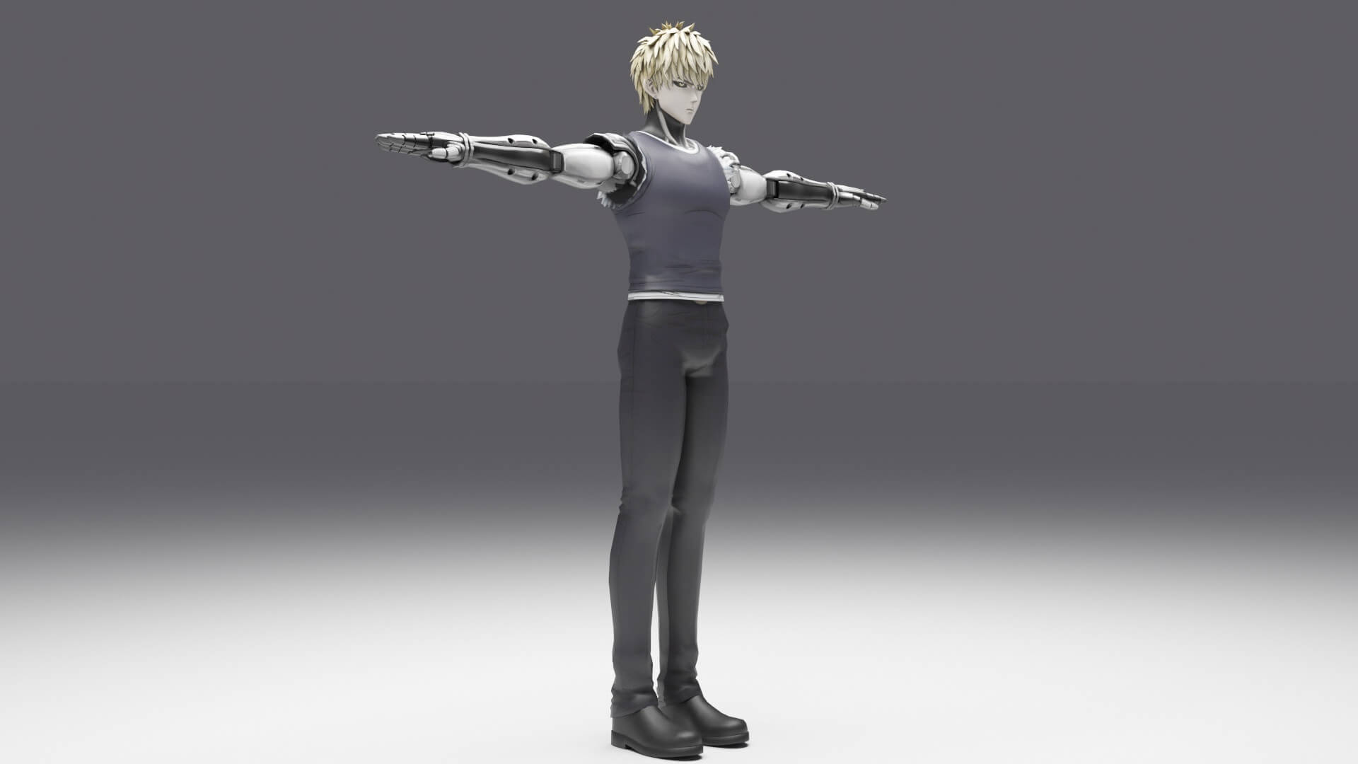 Genos - One Punch Man 3D Model by ilham45