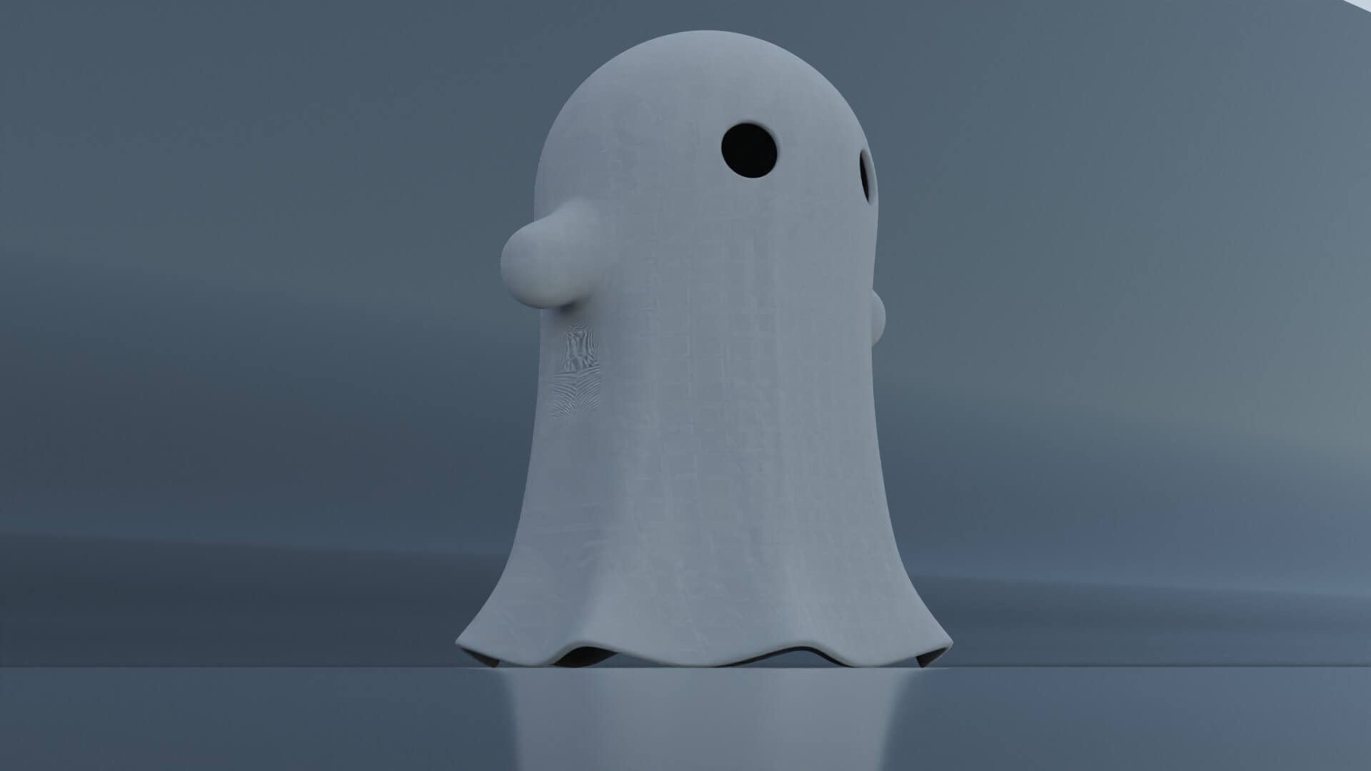 Halloween Ghost - 3D Model by ilham45
