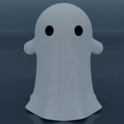 Halloween Ghost - 3D Model by ilham45
