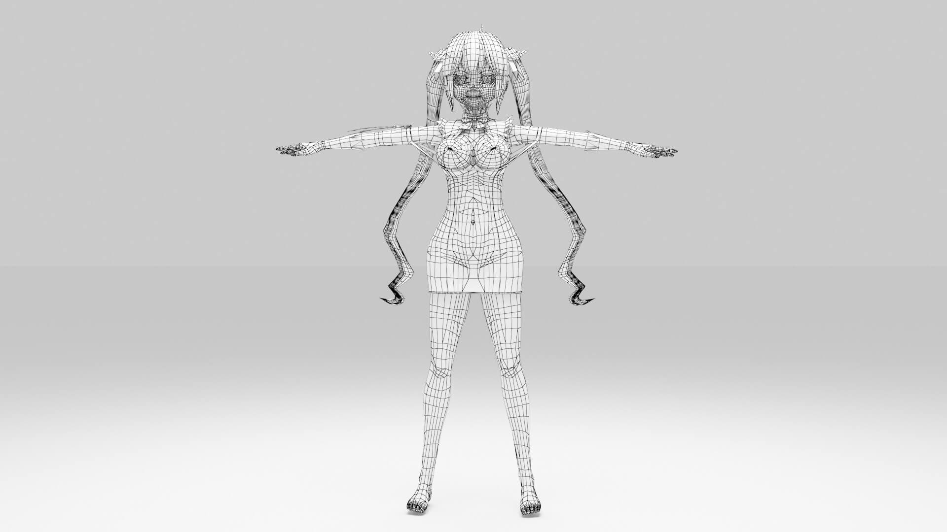 Hestia - Danmachi 3D Model by ilham45