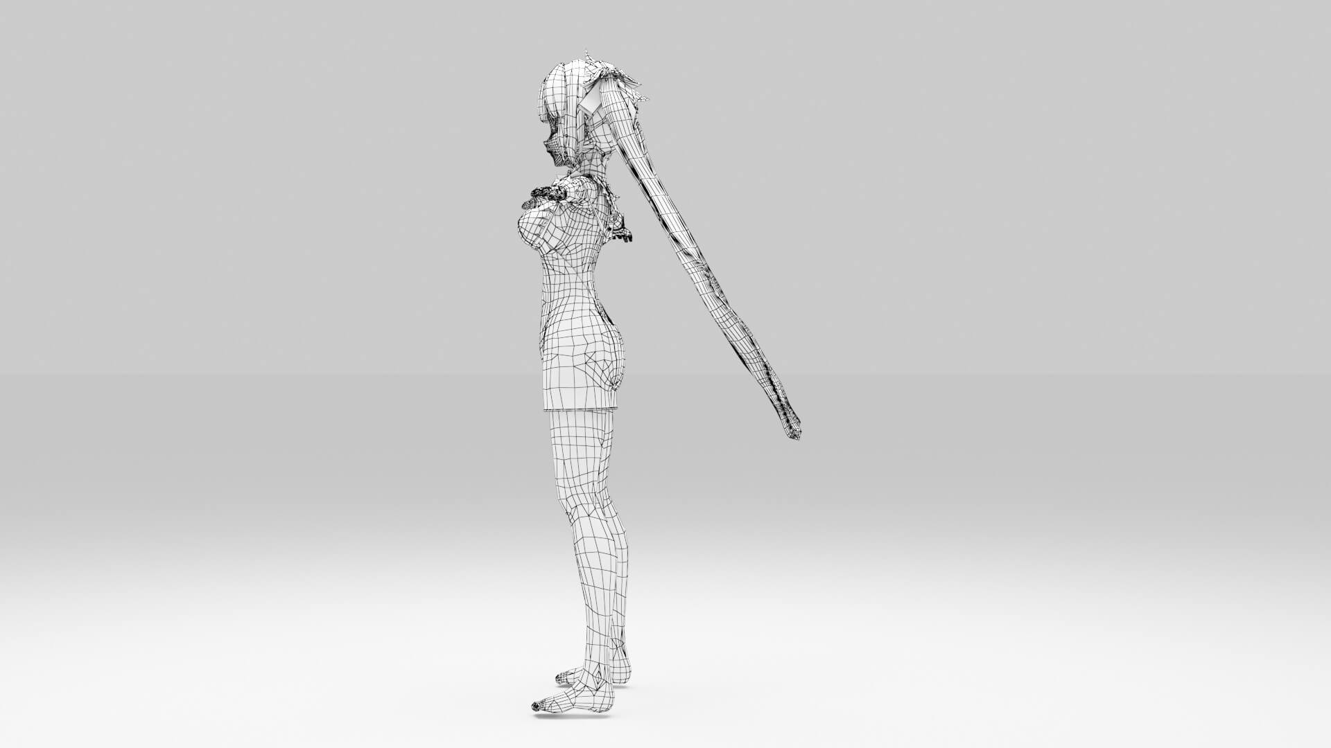 Hestia - Danmachi 3D Model by ilham45