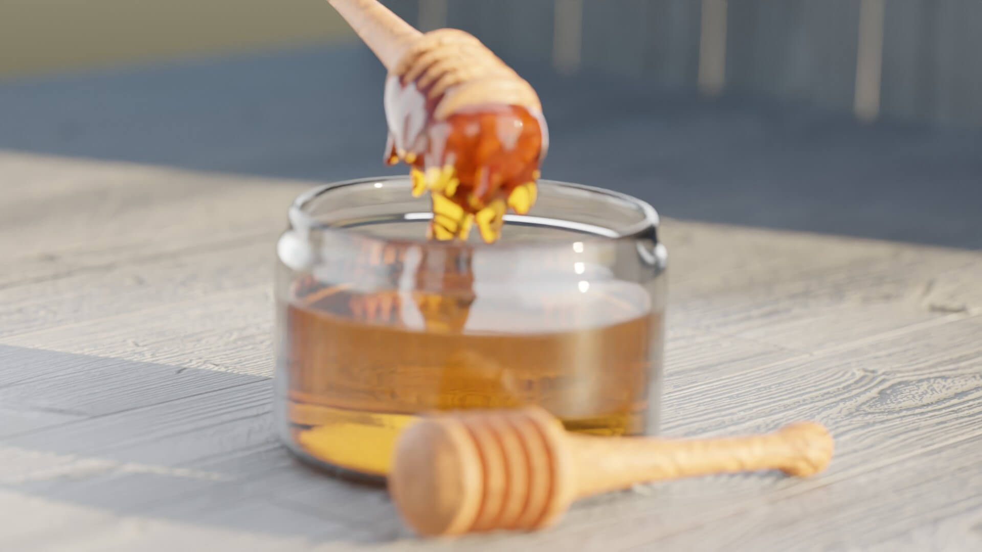 Honey in a Jar - 3D Model by ilham45
